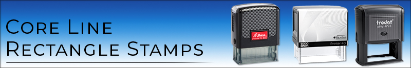 Core Line Rectangle Stamps | Denver Stamps