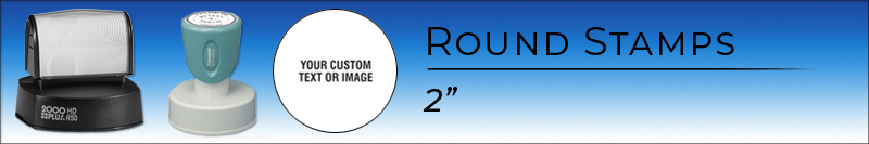 2" Round Stamps | Denver Stamps