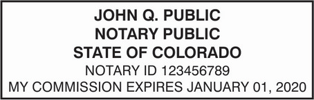 Trodat 4914 Colorado Notary Stamp