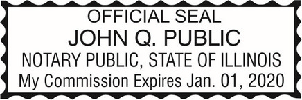 Illinois Notary Seals Made Daily Online!